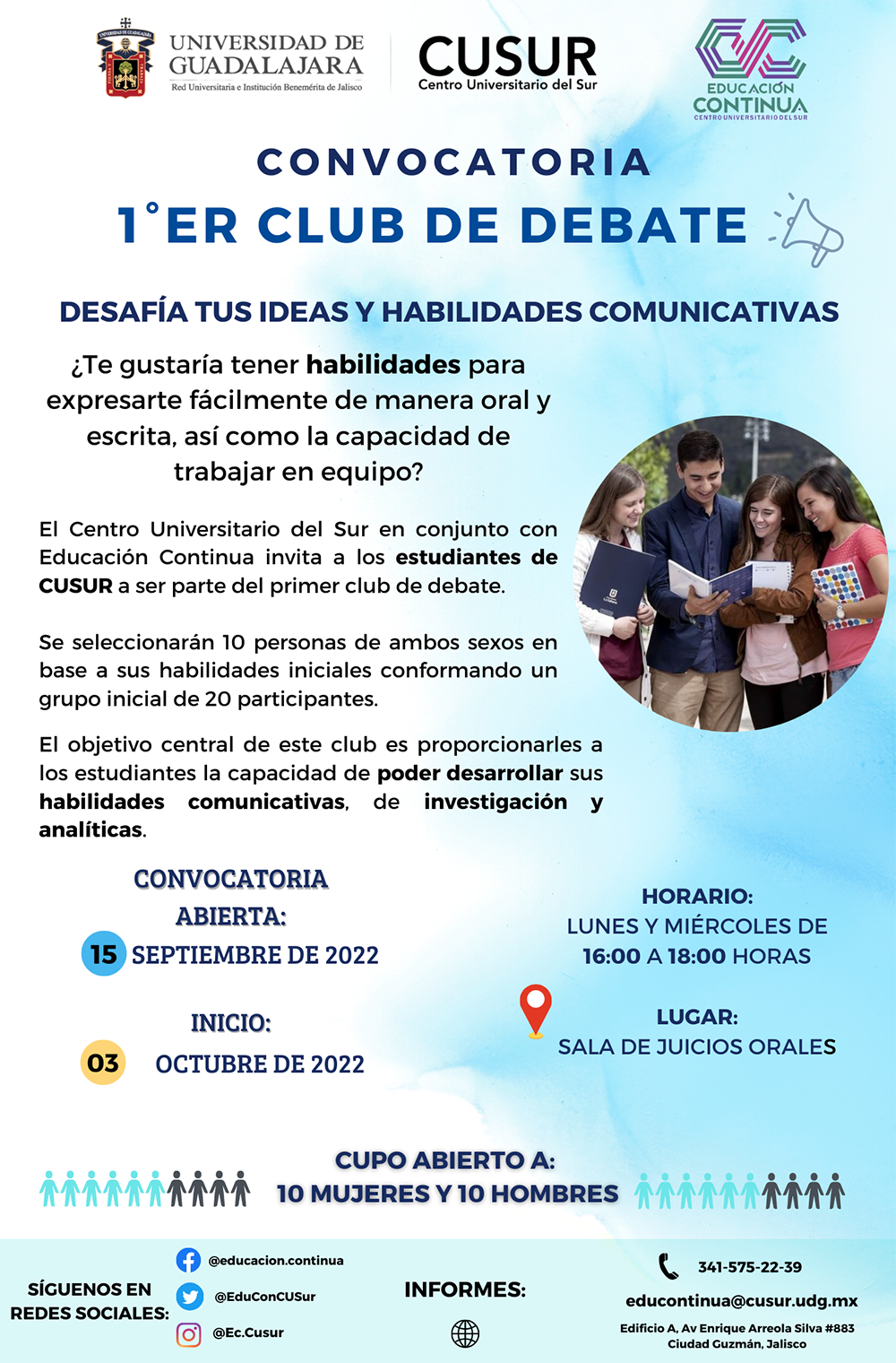 Club de Debate CUSur | Centro Universitario del Sur