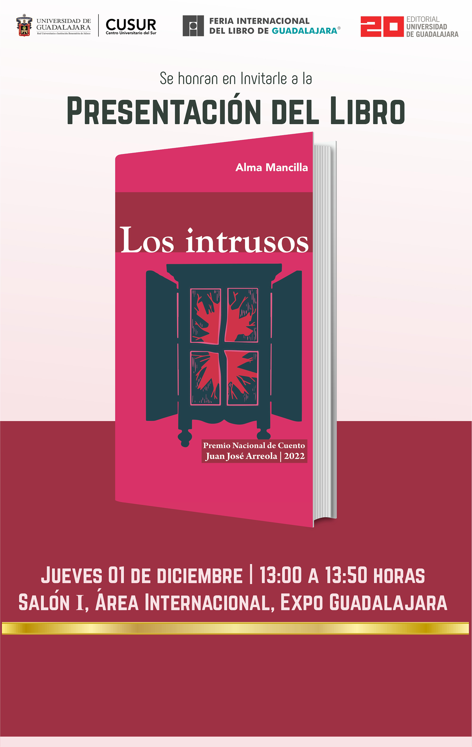 Presentación Libros CUSur FIL 2022 | Centro Universitario del Sur